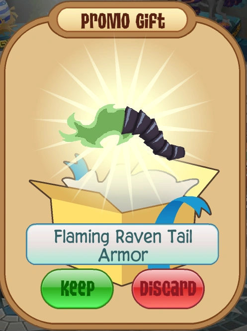 Flaming Raven Tail Armor | Animal Jam Classic Wiki | Fandom