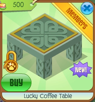 Lucky Coffee Table | Animal Jam Classic Wiki | Fandom