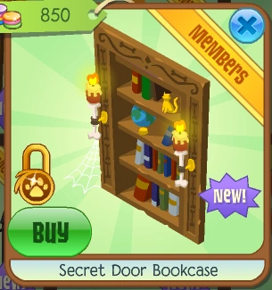 Secret Door Bookcase | Animal Jam Classic Wiki | Fandom