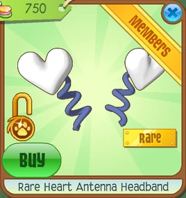 Rare Heart Antennae Headband | Animal Jam Classic Wiki | Fandom