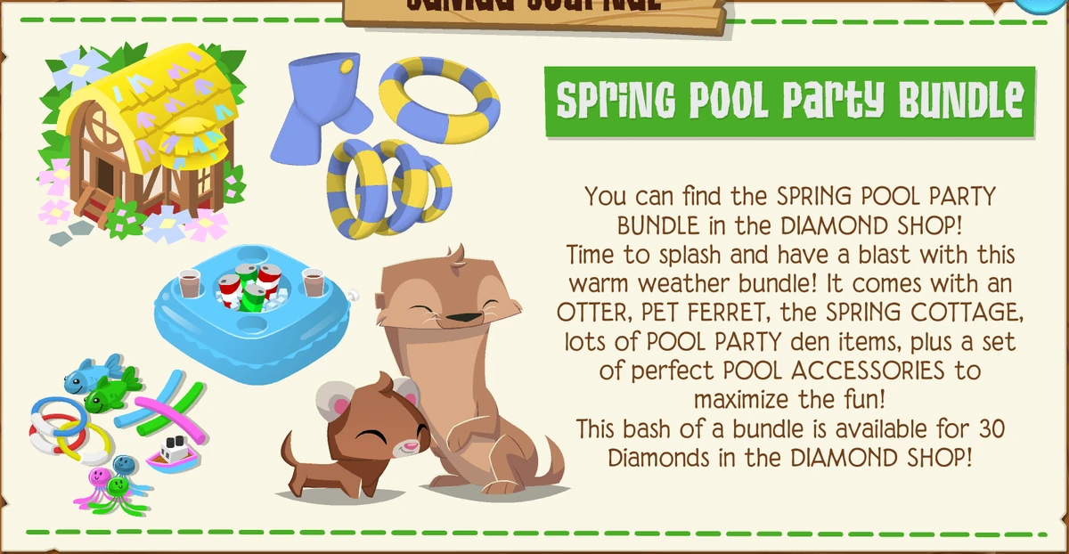 Spring Pool Party Bundle | Animal Jam Classic Wiki | Fandom