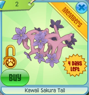 Kawaii Sakura Tail | Animal Jam Classic Wiki | Fandom