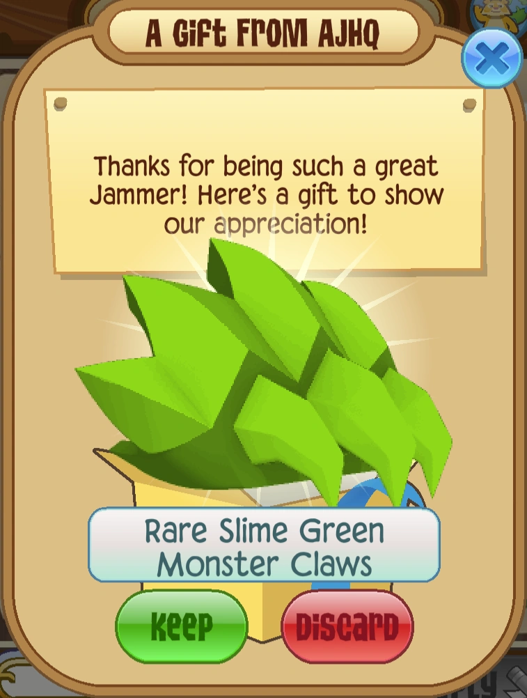 Rare Slime Green Monster Claws | Animal Jam Classic Wiki | Fandom