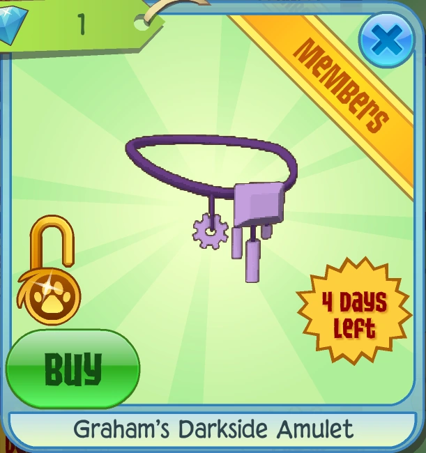 Graham's Darkside Amulet | Animal Jam Classic Wiki | Fandom