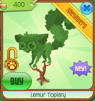 Lemur Topiary | Animal Jam Classic Wiki | Fandom