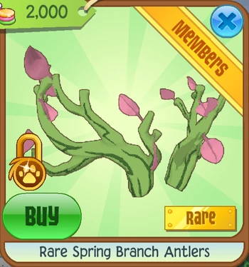 Rare Spring Branch Antlers | Animal Jam Classic Wiki | Fandom