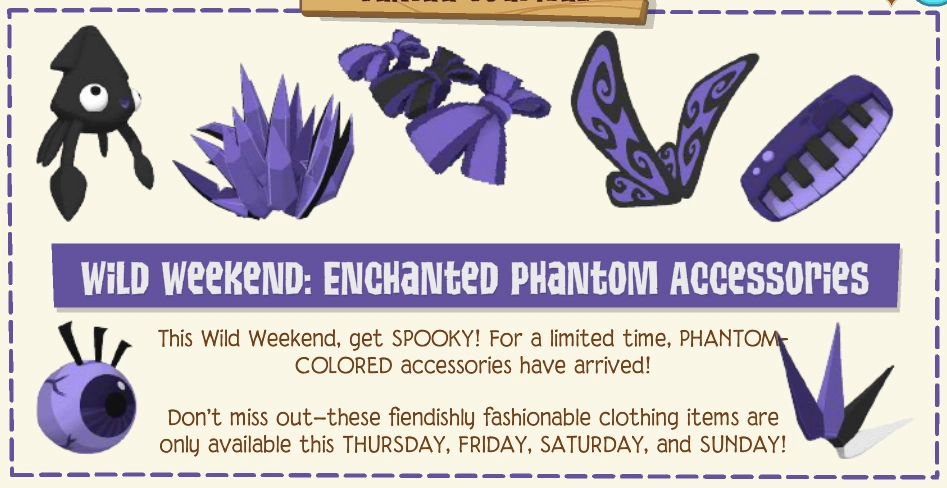 Enchanted Phantom Accessories | Animal Jam Classic Wiki | Fandom