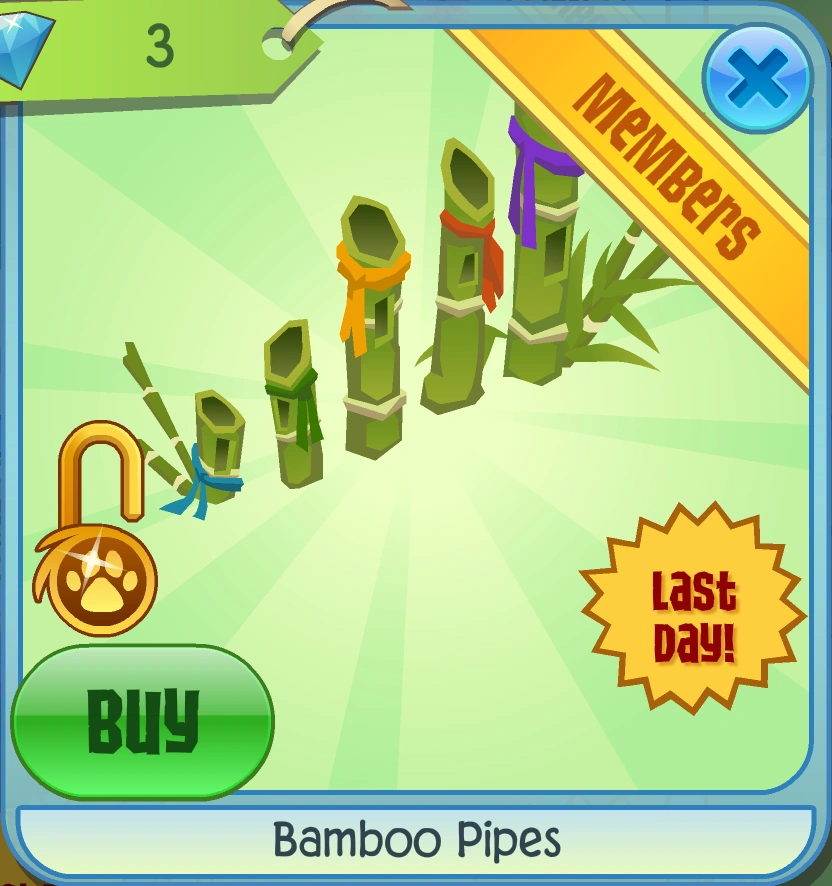 Bamboo Pipes | Animal Jam Classic Wiki | Fandom