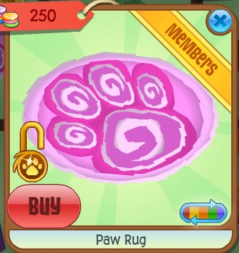 Paw Rug | Animal Jam Classic Wiki | Fandom