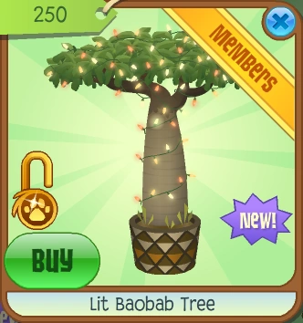 Lit Baobab Tree | Animal Jam Classic Wiki | Fandom