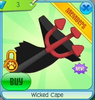 Wicked Cape | Animal Jam Classic Wiki | Fandom
