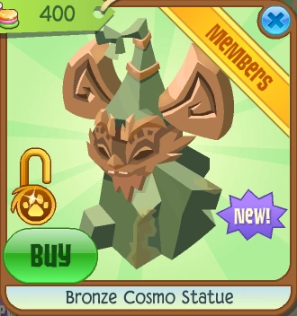 Bronze Cosmo Statue | Animal Jam Classic Wiki | Fandom