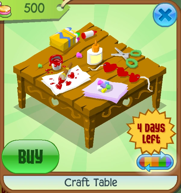 Craft Table | Animal Jam Classic Wiki | Fandom