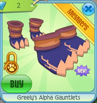 Greely's Alpha Gauntlets | Animal Jam Classic Wiki | Fandom