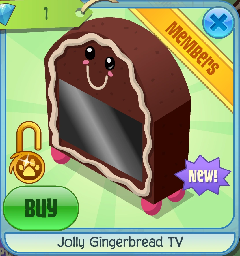 Jolly Gingerbread TV | Animal Jam Classic Wiki | Fandom
