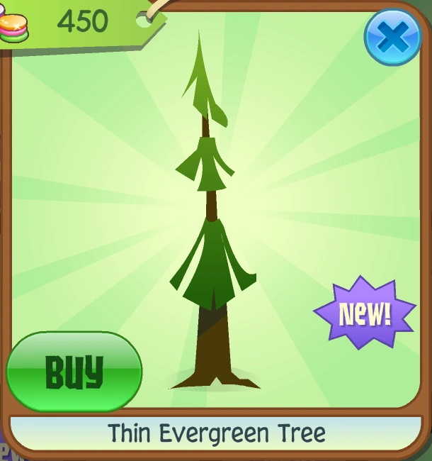 Thin Evergreen Tree | Animal Jam Classic Wiki | Fandom