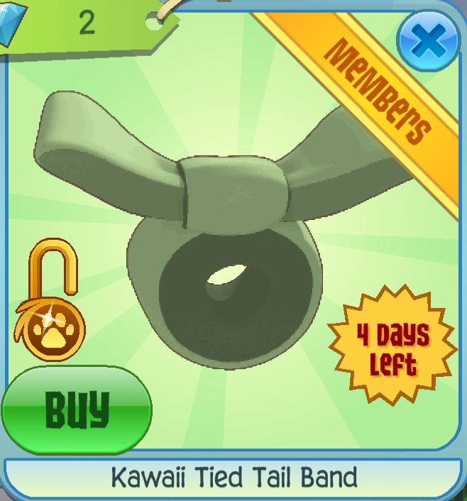 Kawaii Tied Tail Band | Animal Jam Classic Wiki | Fandom