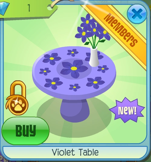 Violet Table | Animal Jam Classic Wiki | Fandom