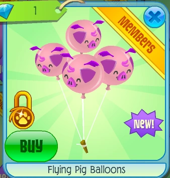Flying Pig Balloons | Animal Jam Classic Wiki | Fandom