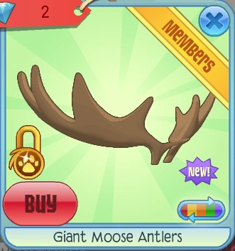 Giant Moose Antlers | Animal Jam Classic Wiki | Fandom