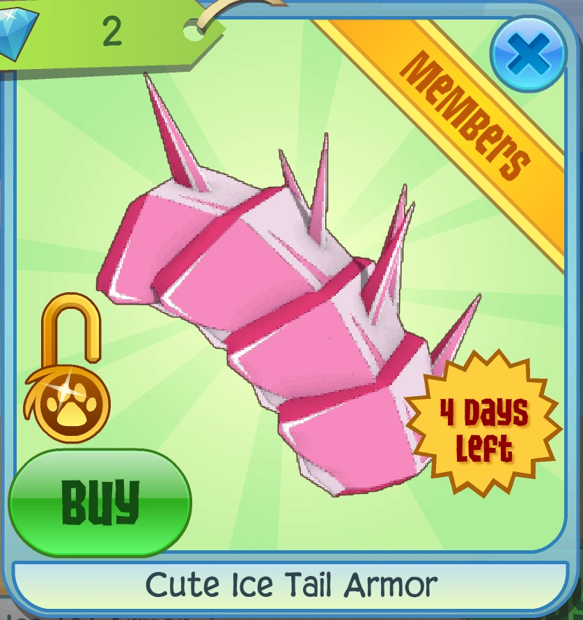 Cute Ice Tail Armor | Animal Jam Classic Wiki | Fandom