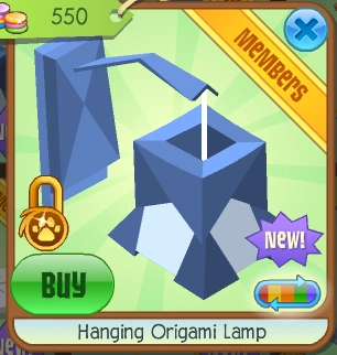 Hanging Origami Lamp | Animal Jam Classic Wiki | Fandom