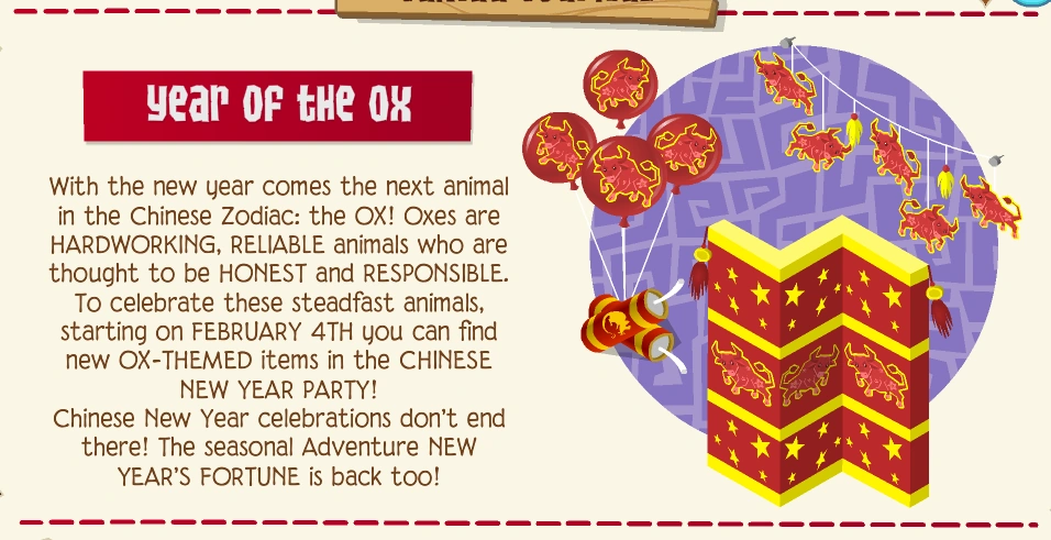 Year of the Ox Party | Animal Jam Classic Wiki | Fandom