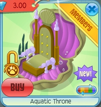Aquatic Throne | Animal Jam Classic Wiki | Fandom