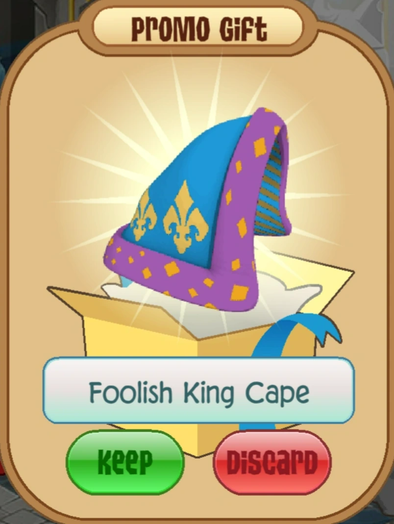 Foolish King Cape | Animal Jam Classic Wiki | Fandom