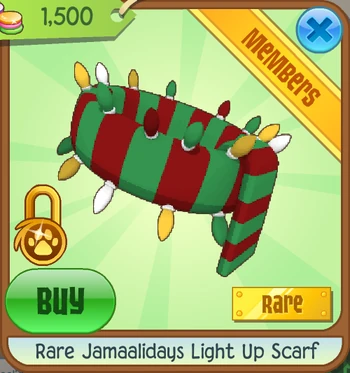 Rare Jamaalidays Light Up Scarf | Animal Jam Classic Wiki | Fandom