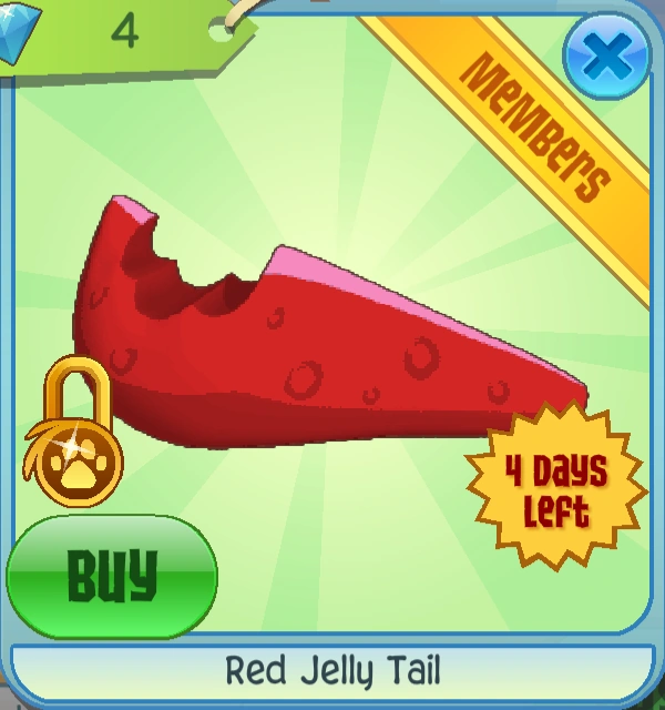 Red Jelly Tail | Animal Jam Classic Wiki | Fandom
