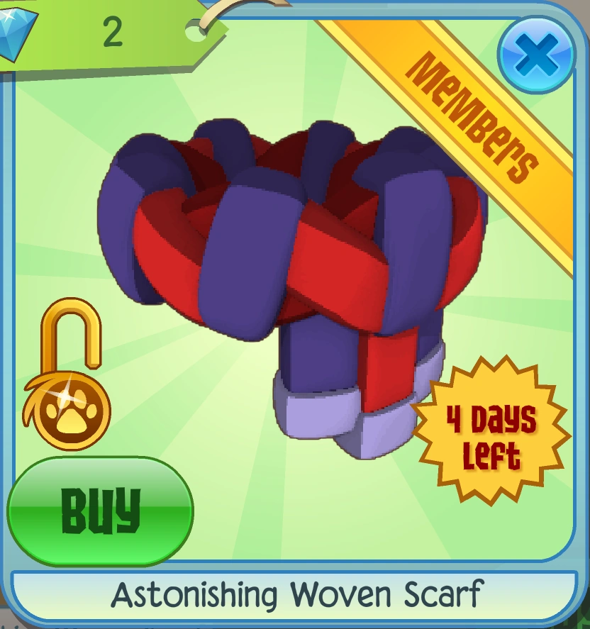 Astonishing Woven Scarf | Animal Jam Classic Wiki | Fandom