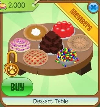 Dessert Table | Animal Jam Classic Wiki | Fandom
