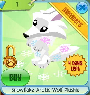 Snowflake Arctic Wolf Plushie | Animal Jam Classic Wiki | Fandom