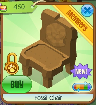 Fossil Chair | Animal Jam Classic Wiki | Fandom