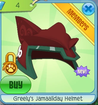 Greely's Jamaaliday Helmet | Animal Jam Classic Wiki | Fandom
