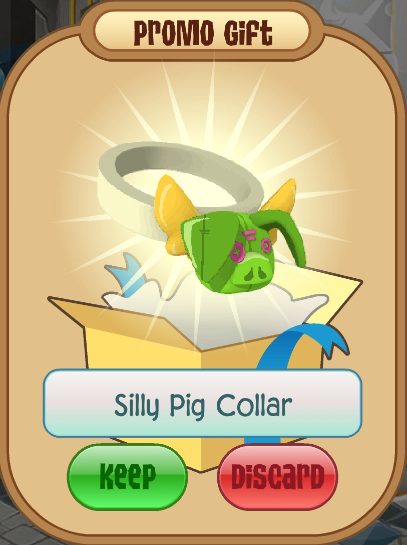 Silly Pig Collar | Animal Jam Classic Wiki | Fandom