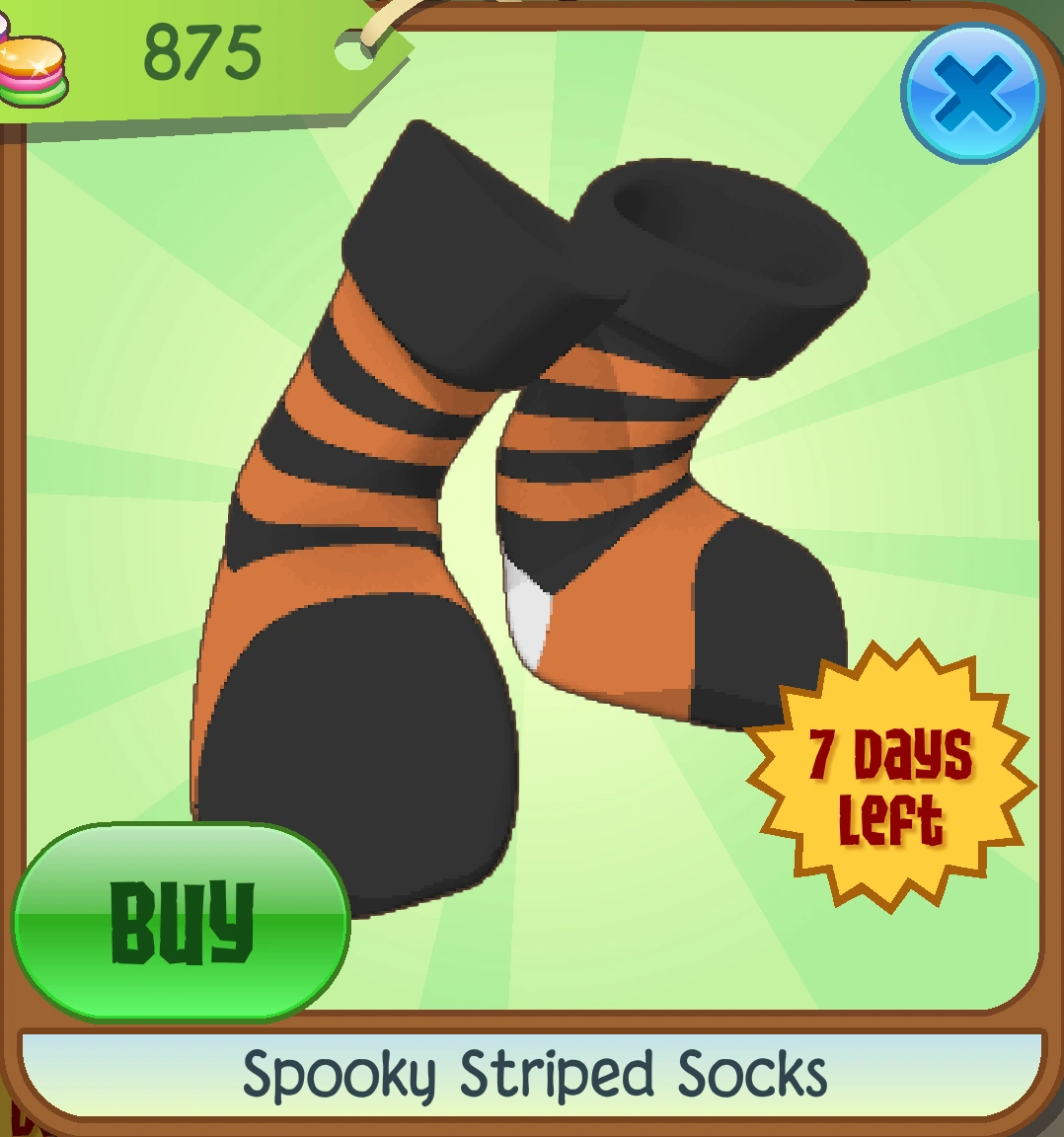 Spooky Striped Socks | Animal Jam Classic Wiki | Fandom