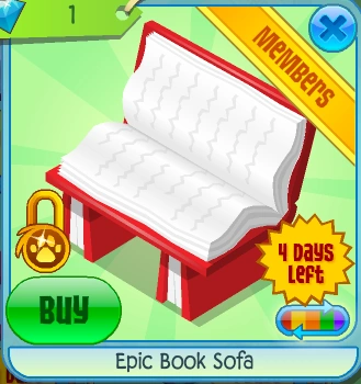Epic Book Sofa | Animal Jam Classic Wiki | Fandom
