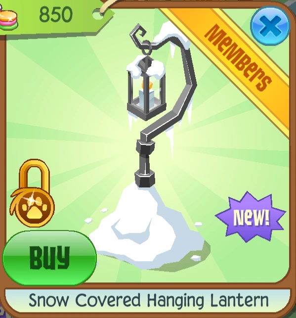 Snow Covered Hanging Lantern | Animal Jam Classic Wiki | Fandom