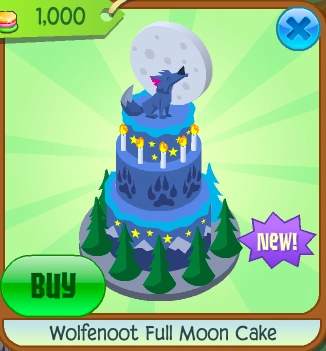 Wolfenoot Full Moon Cake | Animal Jam Classic Wiki | Fandom