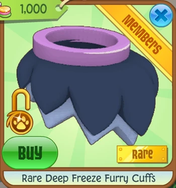 Rare Deep Freeze Furry Cuffs | Animal Jam Classic Wiki | Fandom
