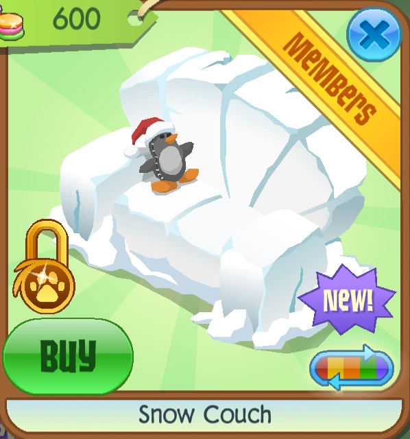 Snow Couch | Animal Jam Classic Wiki | Fandom