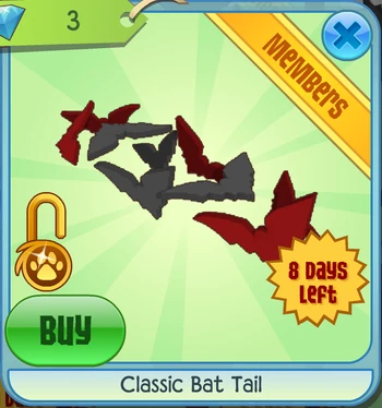 Classic Bat Tail | Animal Jam Classic Wiki | Fandom