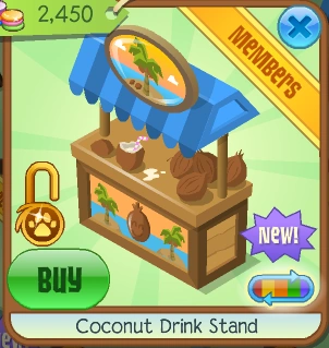 Coconut Drink Stand | Animal Jam Classic Wiki | Fandom