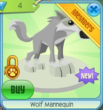Wolf Mannequin | Animal Jam Classic Wiki | Fandom