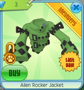 Alien Rocker Jacket | Animal Jam Classic Wiki | Fandom