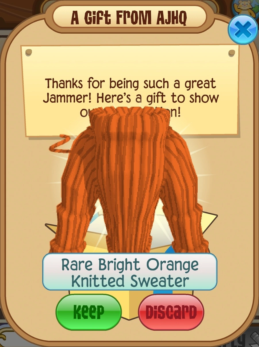Rare Bright Orange Knitted Sweater | Animal Jam Classic Wiki | Fandom