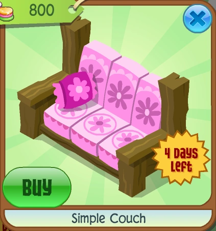 Simple Couch | Animal Jam Classic Wiki | Fandom