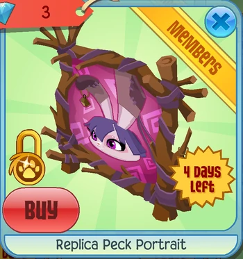Replica Peck Portrait | Animal Jam Classic Wiki | Fandom